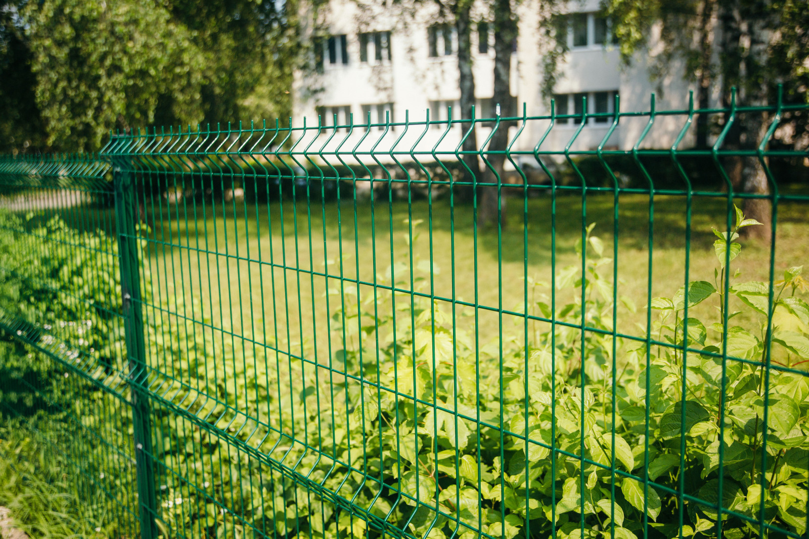Installation of fences height up to 2.4 m, m 2. (including concrete)